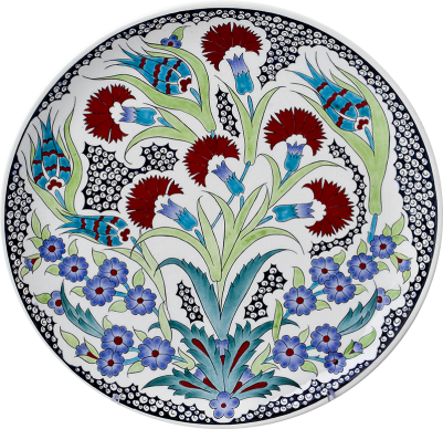 Çini Tabaklar - Konya Çini